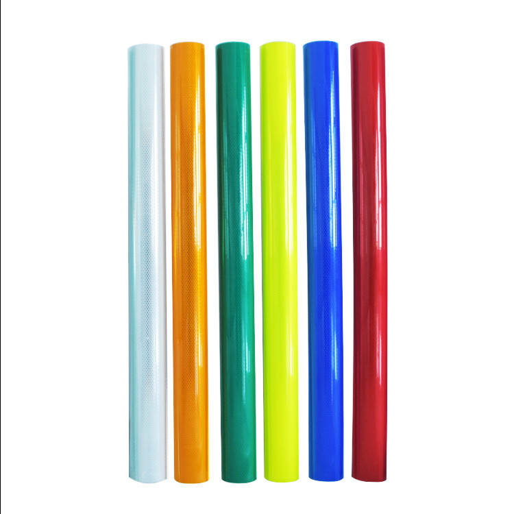 Custom Microprismatic Retro Reflective Vinyl Rolls Adhesive Highway Sign